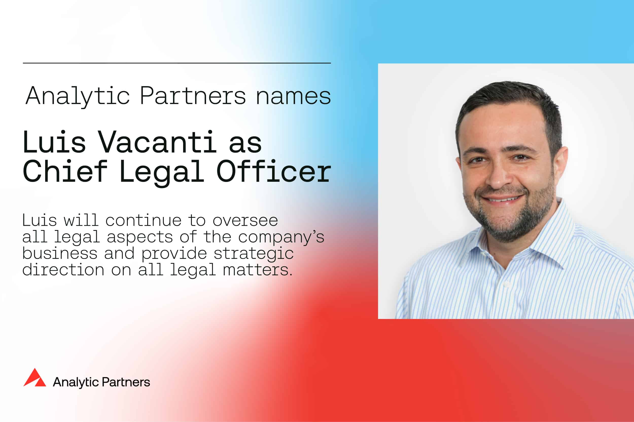 Analytic Partners names Luis Vacanti as Chief Legal Officer | Analytic ...